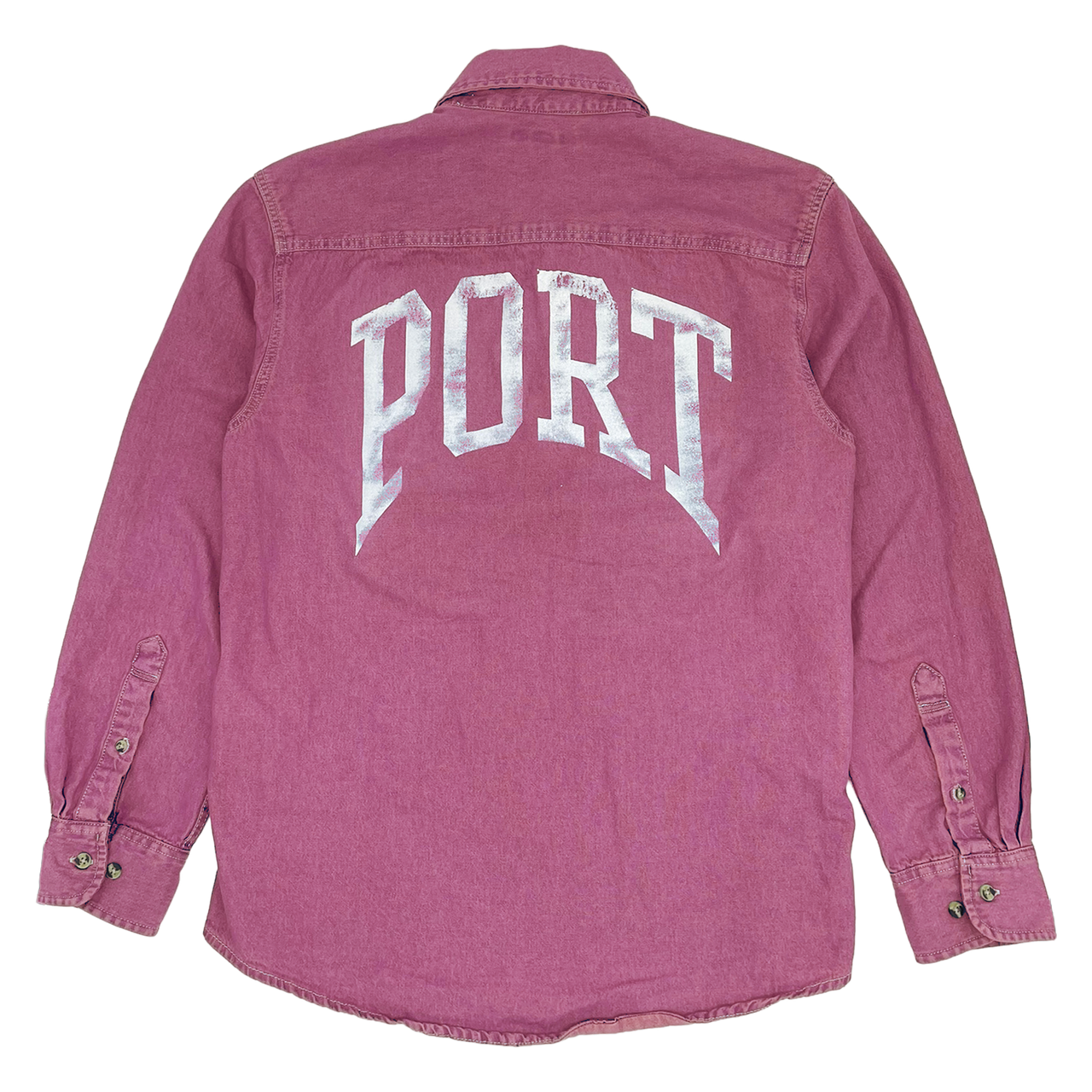 Port Arch button up - overdye Denim - firstport