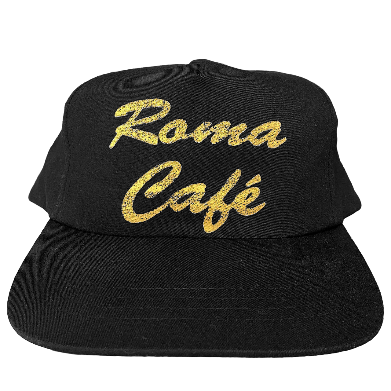 Roma Cafe 5 Panel Hat - Black - firstport