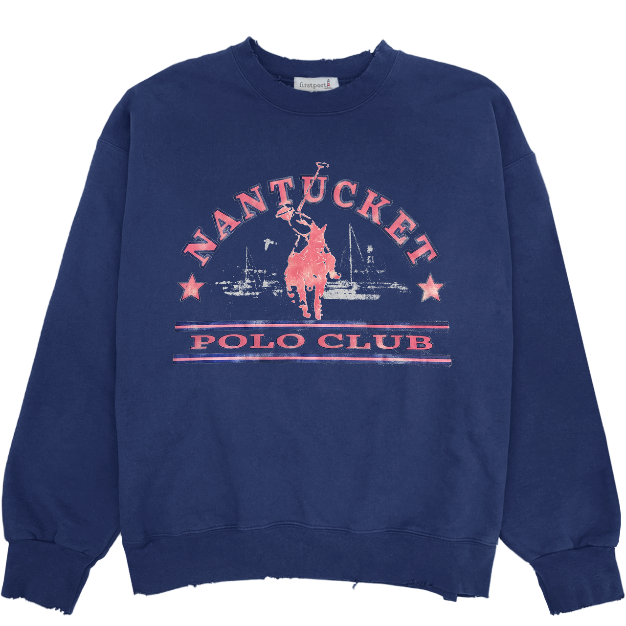 Nantucket Polo Club Rugged Crewneck - Navy - firstport
