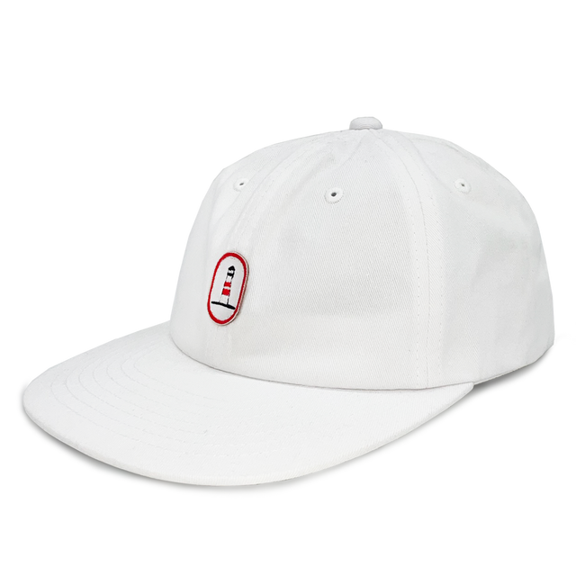 Lighthouse Patch 6 panel Cap - White - firstport