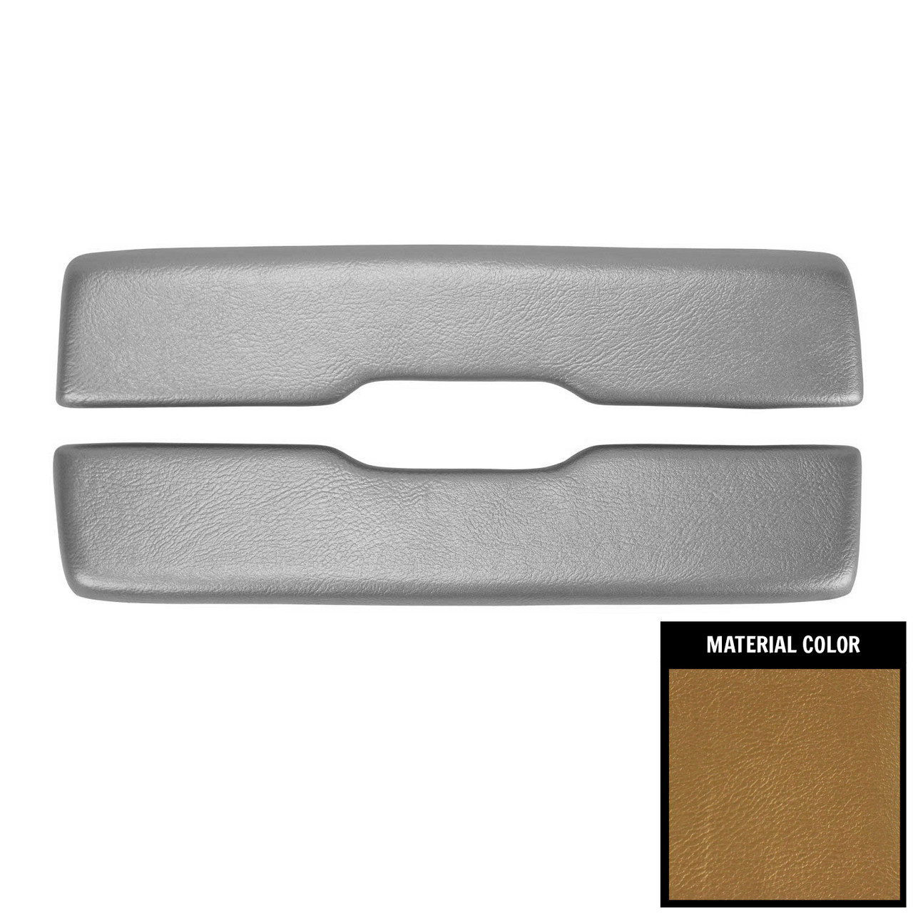 1967 Chevrolet Impala Gold Arm Rest Pads - Parts Unlimited Interiors, Inc.