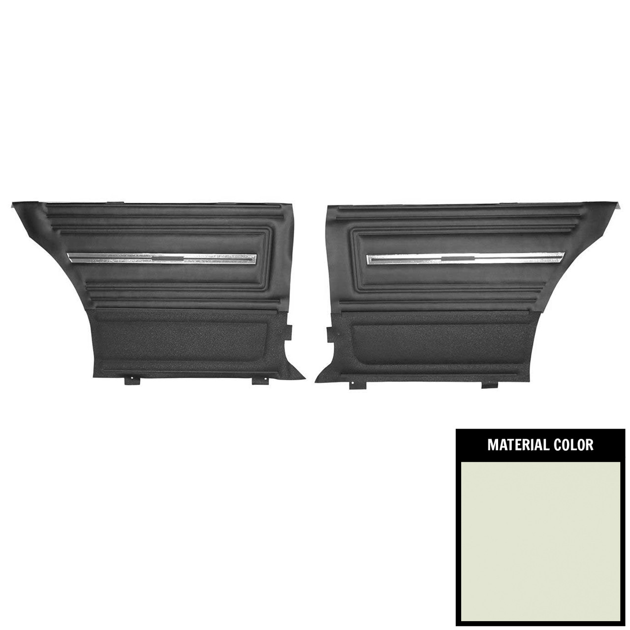 1966 Chevelle; 2 Door Sedan; Rear Side Panels; 2-Tone Fawn - Parts ...