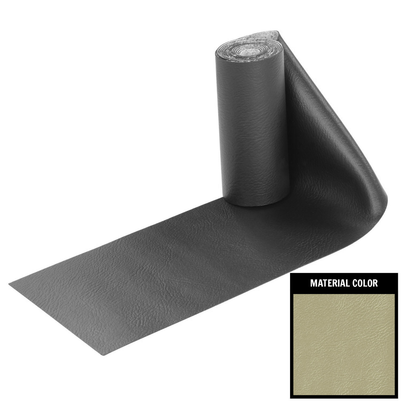 1968-72 GM A-Body; Convertible Header Vinyl Trim Strip; Parchment ...