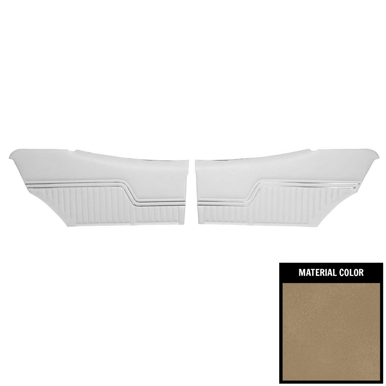 1971-72 Chevelle; 2 Door Hardtop; Pre-Assembled Rear Side Panels ...