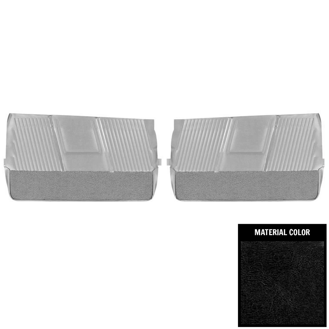 1963 Pontiac Bonneville; Front Door Panels; Black - Parts Unlimited ...
