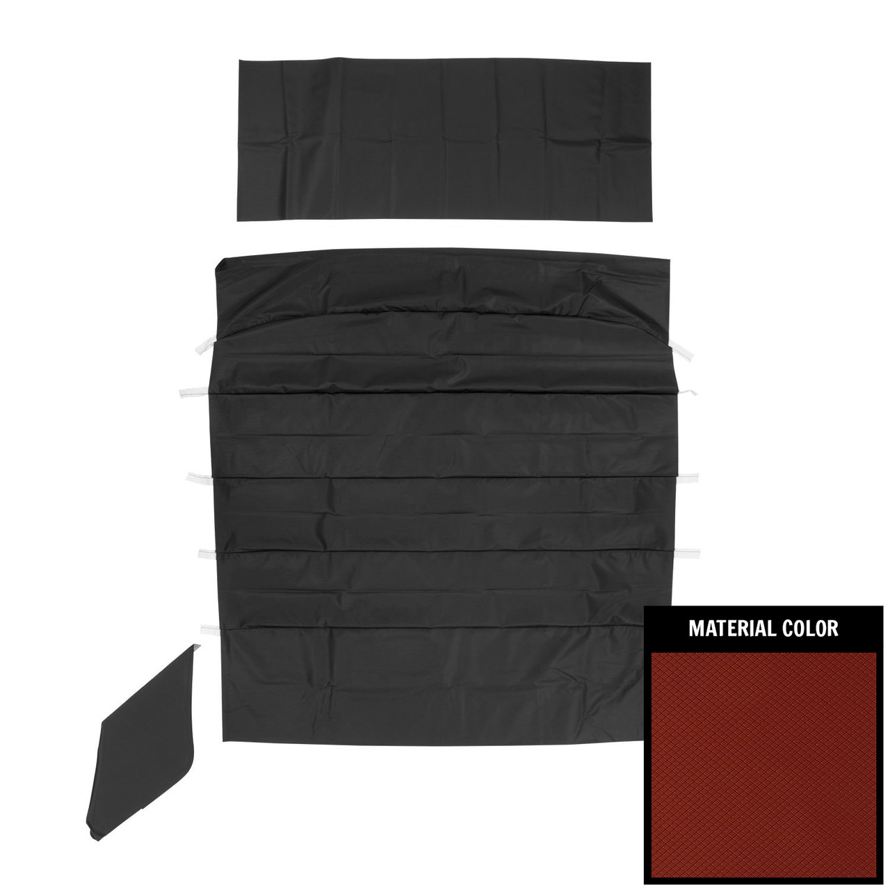 1964-65 Chevelle; 2 Door Sedan; Basketweave Headliner; Dark Red - Parts ...