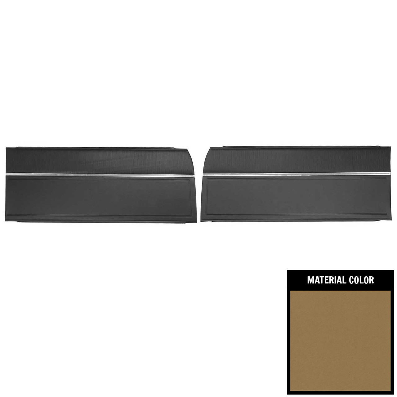1965 Chevy II, Nova; Front Door Panels; Light Saddle - Parts Unlimited ...