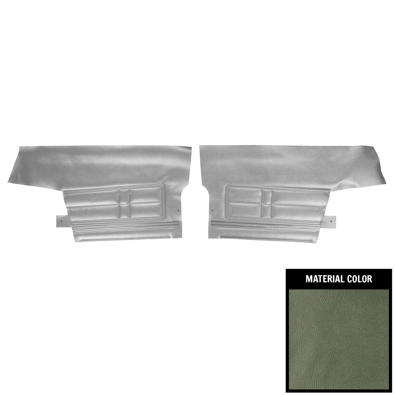 1967 Impala; Convertible; Rear Side Panels; Aqua - Parts Unlimited ...