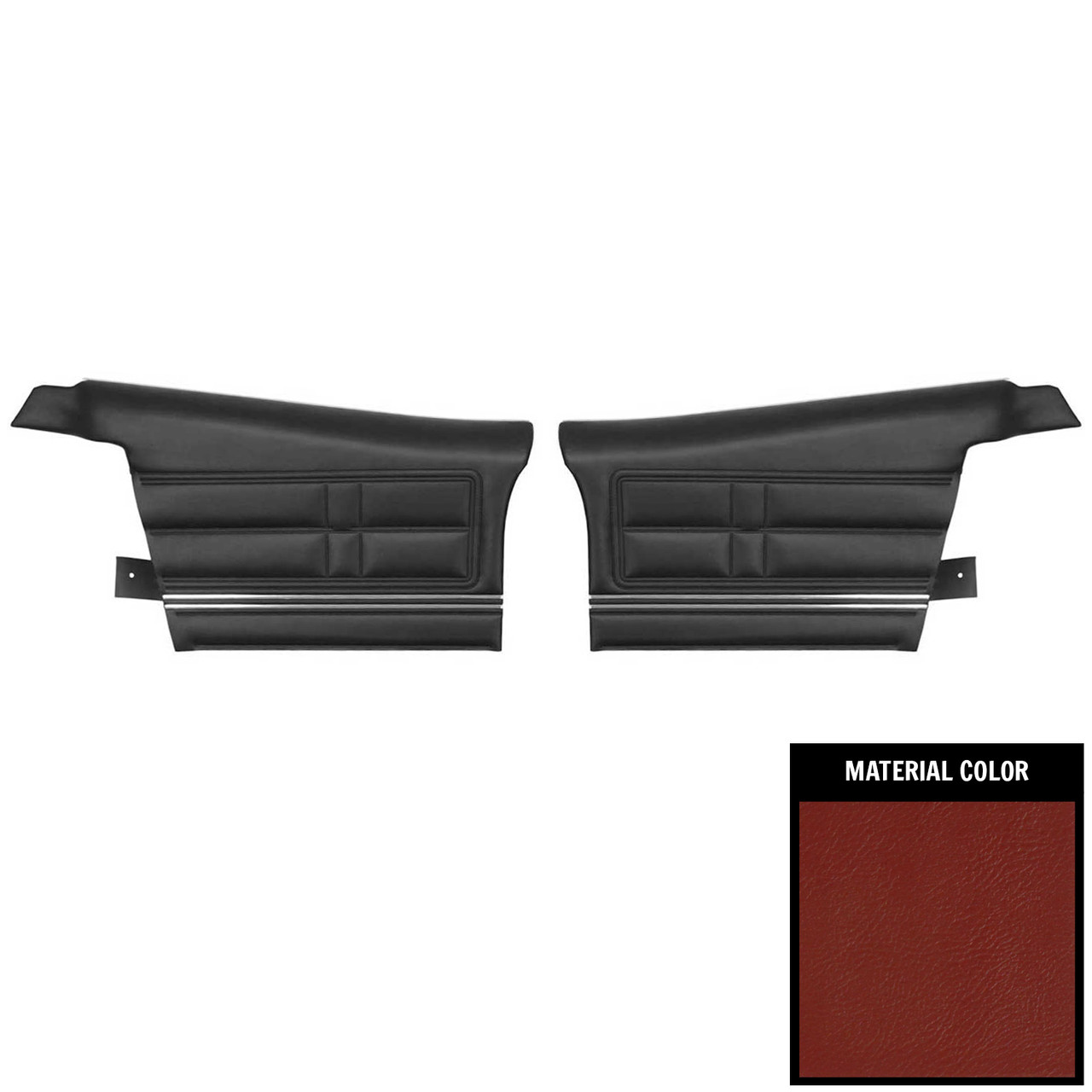 1967 Impala; Convertible; Pre-Assembled Rear Side Panels; Red - Parts ...
