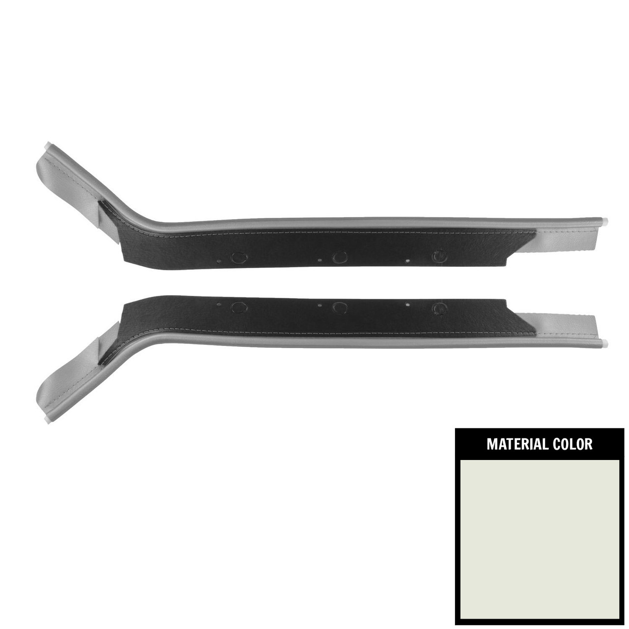 1968-69 GM A-Body; 2 Door Hardtop; Door Jamb Windlace; White - Parts ...