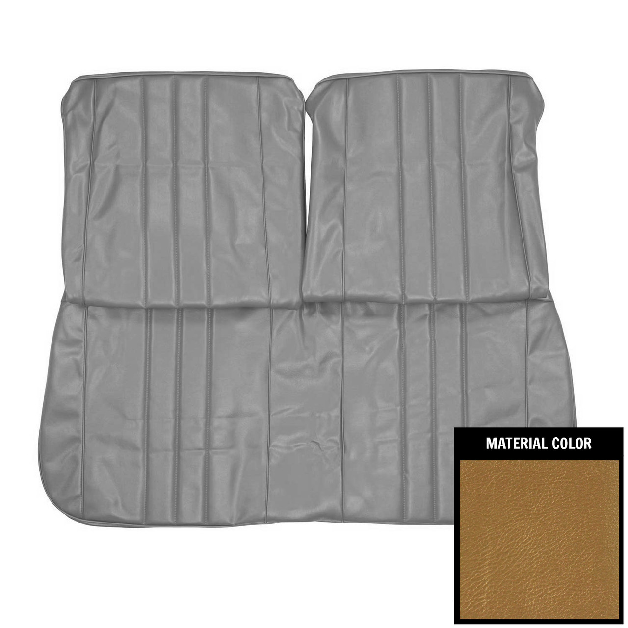 1968 Chevrolet Nova SS/Custom Gold Front Bench Seat W/O Arm Rest Cover ...