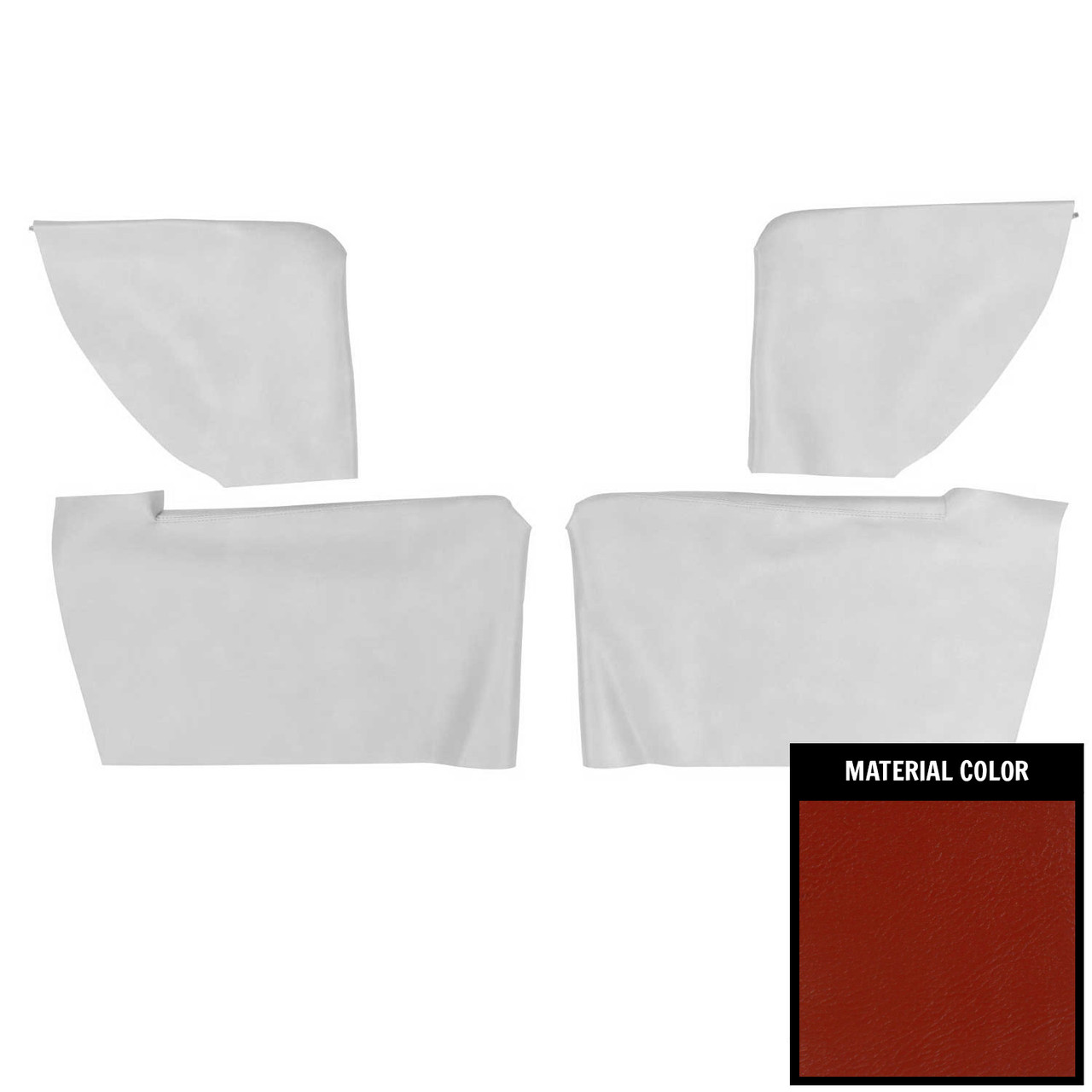 1970 Impala; Convertible; Rear Arm Rest Covers; 70 Red - Parts ...
