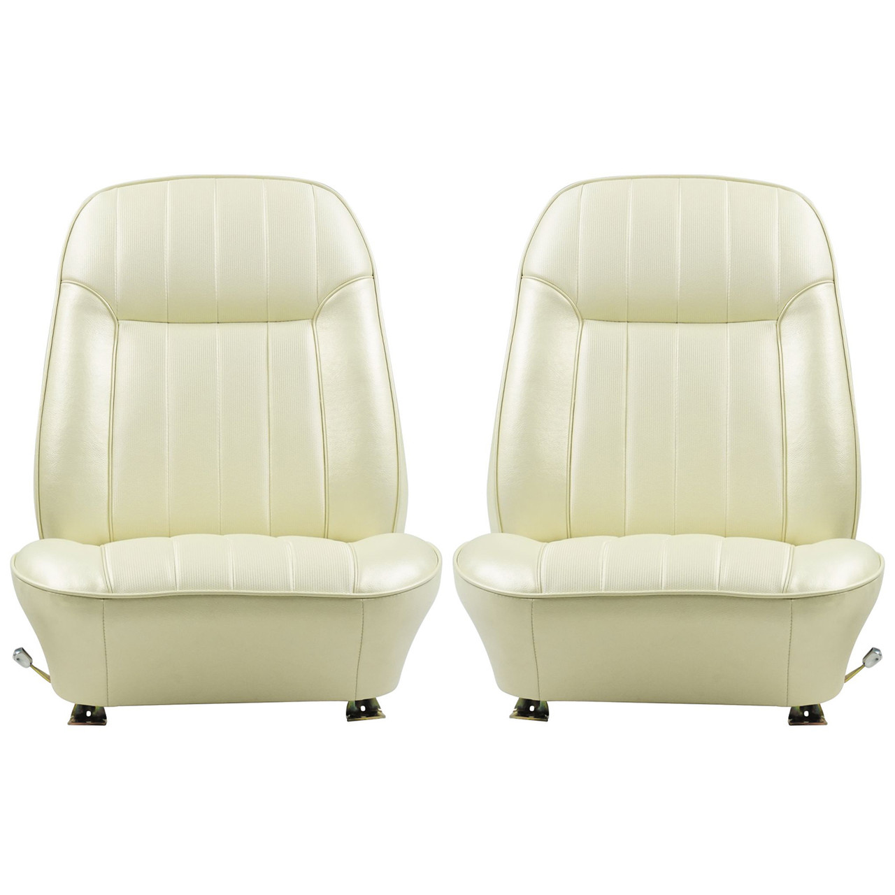 1969 Pontiac Firebird Deluxe Parchment Pre-Assembled Front Bucket Seats ...