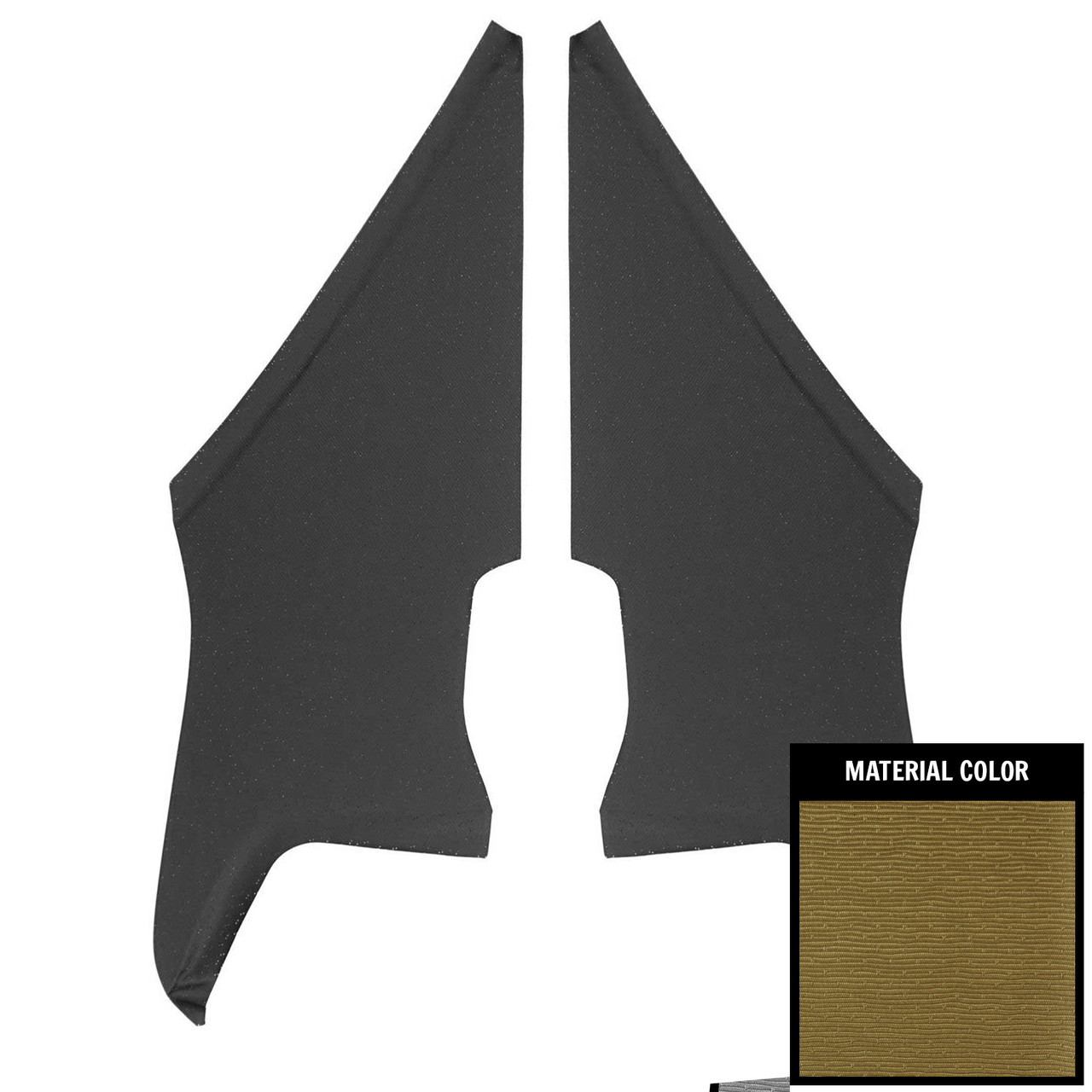 1970-72 Chevelle; 2 Door Hardtop; Surrey Sail Panels; Gold - Parts ...