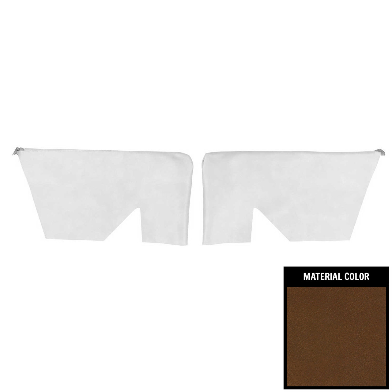 1971-72 Impala; Convertible; Rear Arm Rest Covers; Dark Saddle - Parts ...