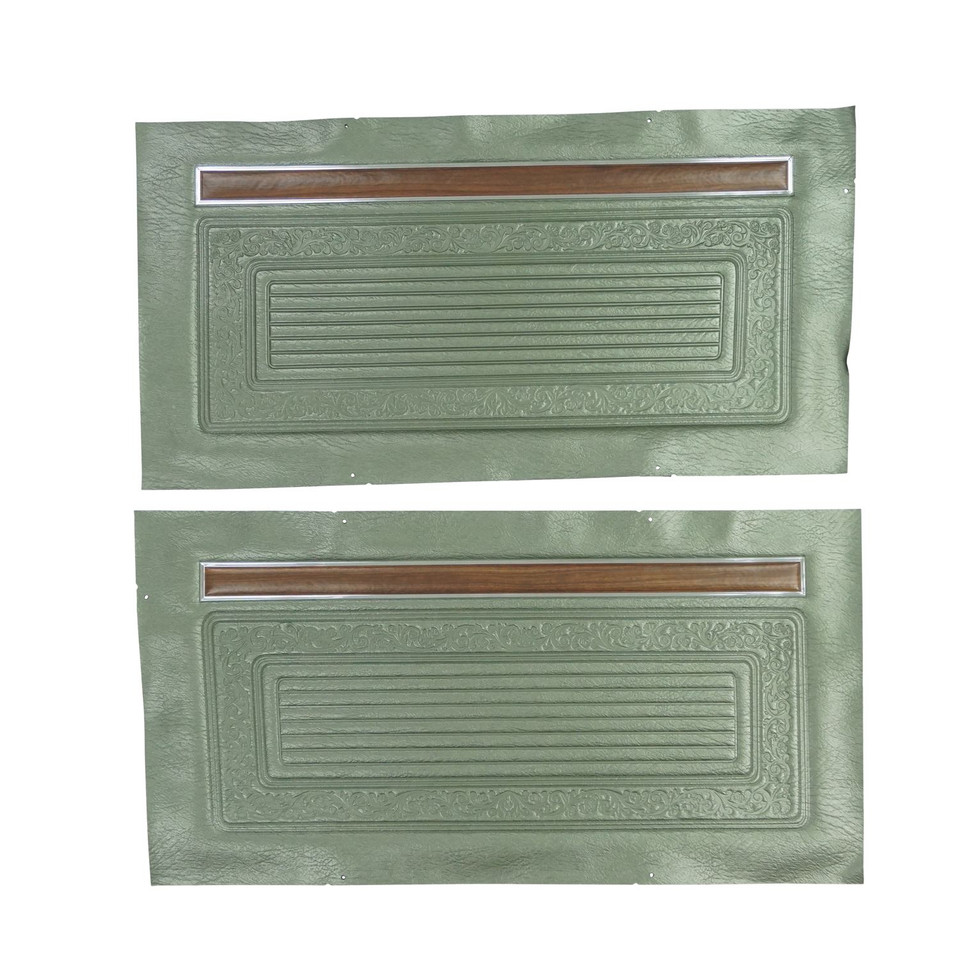1970-1971 Chevrolet Truck Dark Metallic Green Front Door Panels - Parts ...