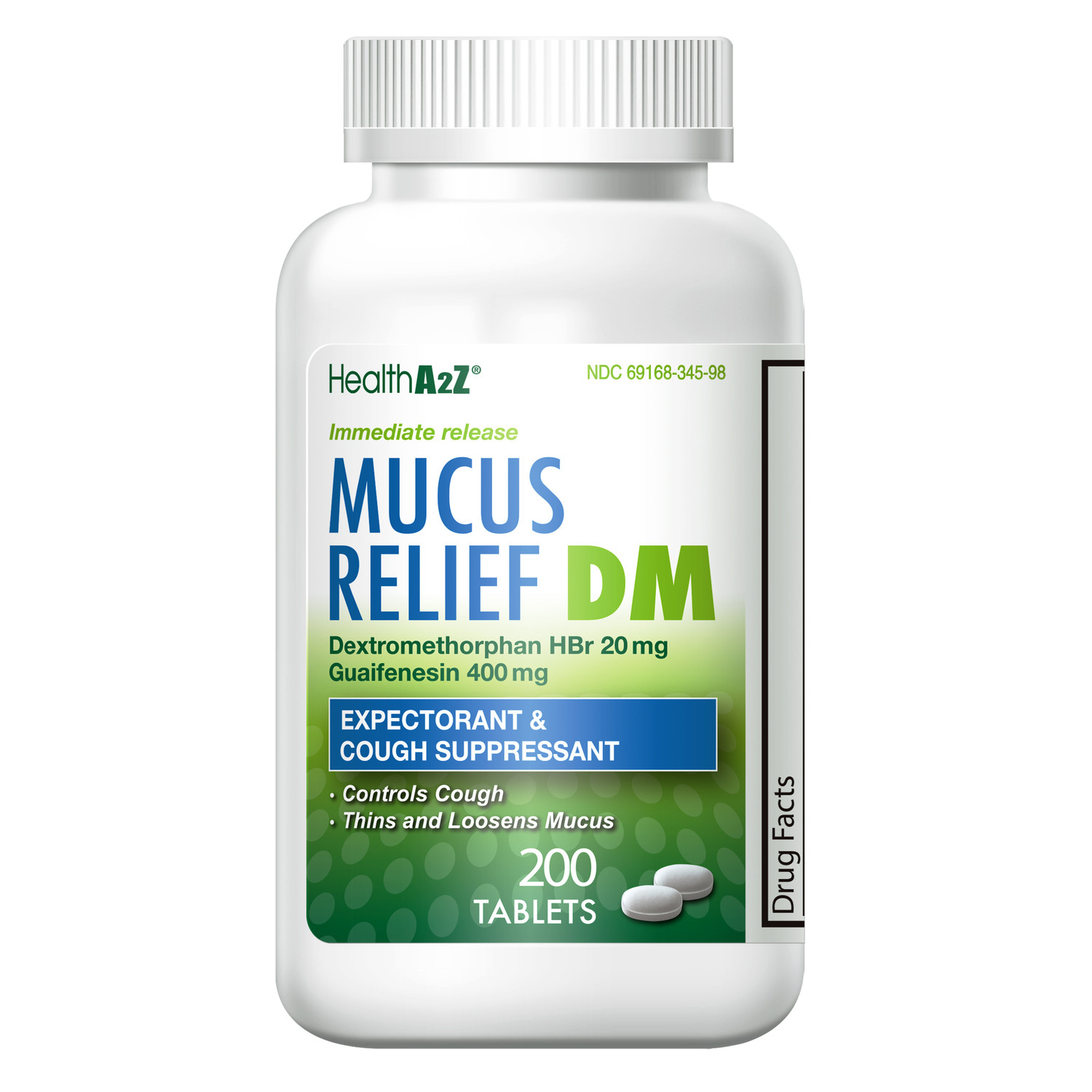 HealthA2Z Mucus Relief DM, 200 Tablets