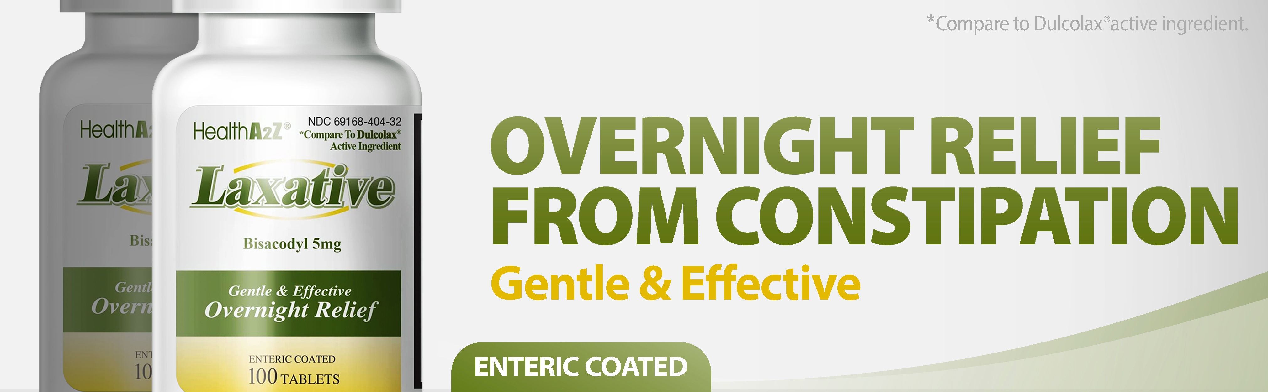 HealthA2Z® Laxative Bisacodyl 5mg | 100 Counts