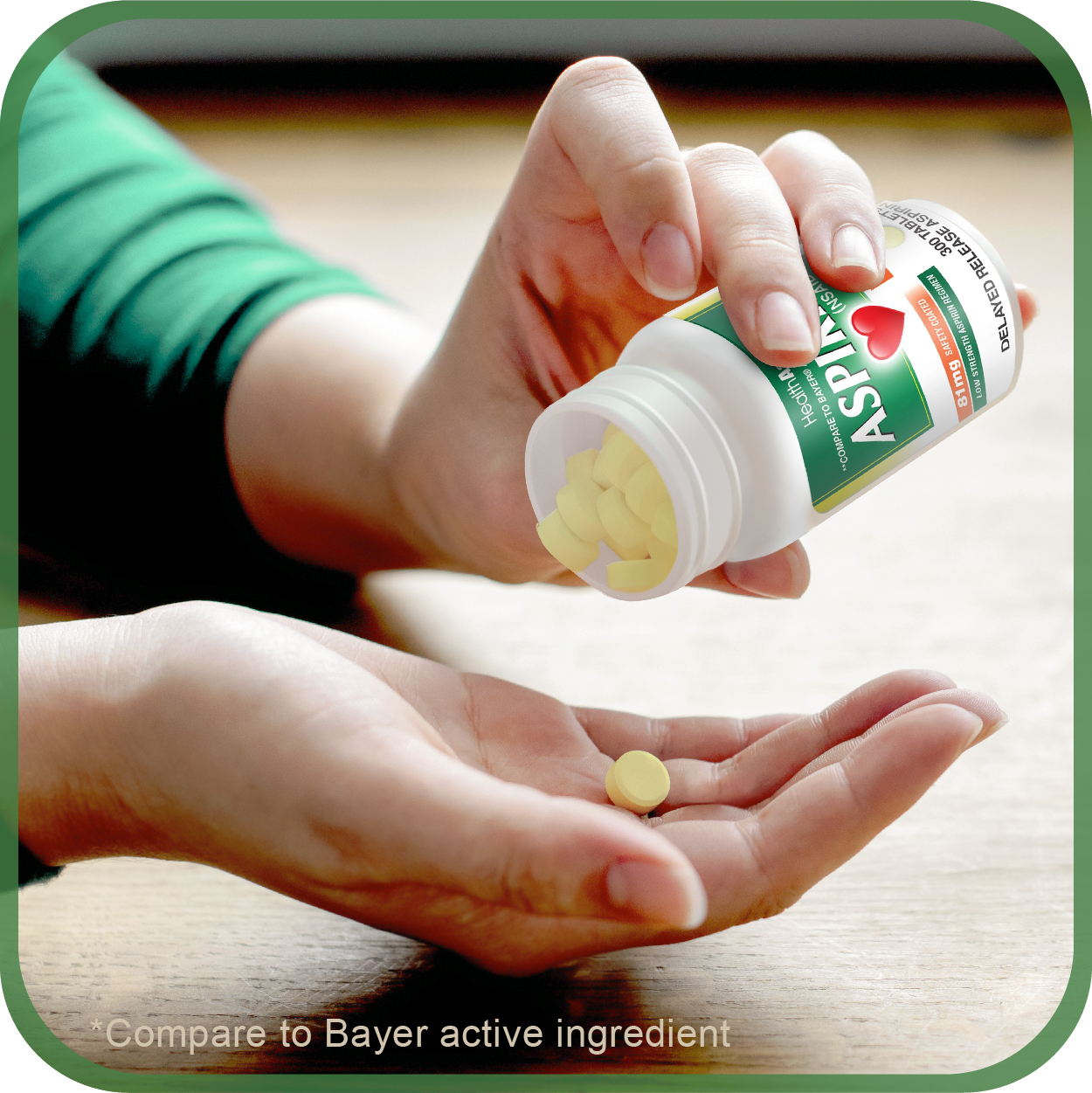 Aspirin 81mg Low Strength, Enteric Coated, 300 Tablets – HealthA2Z