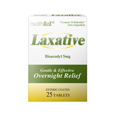 HealthA2Z Laxative, 25 Tablets ( 1 Pack, 3 Packs& 6 Packs)
