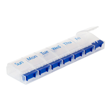 HealthA2Z Pill Box, Easy to Open Pill Case 7 Day Medicine Organizer for ...