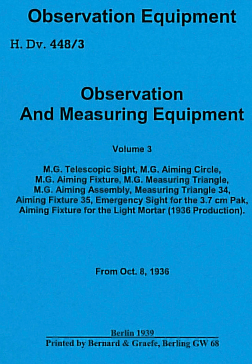 German Observation & Measuring Equipment WWII - English Translation