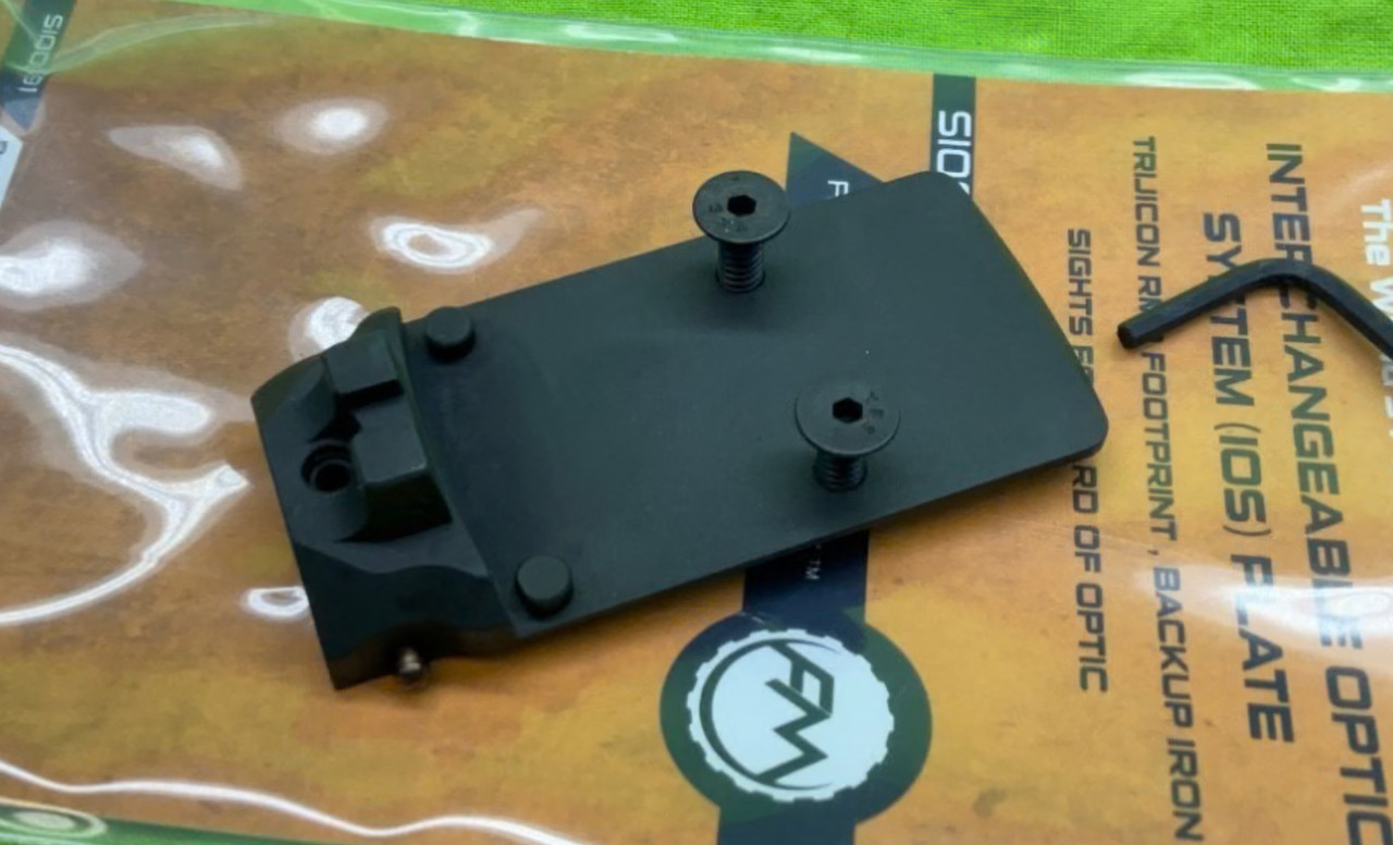 Original Nighthawk Custom 1911 2011 IOS Shield Plate Rear Trijicon RMR