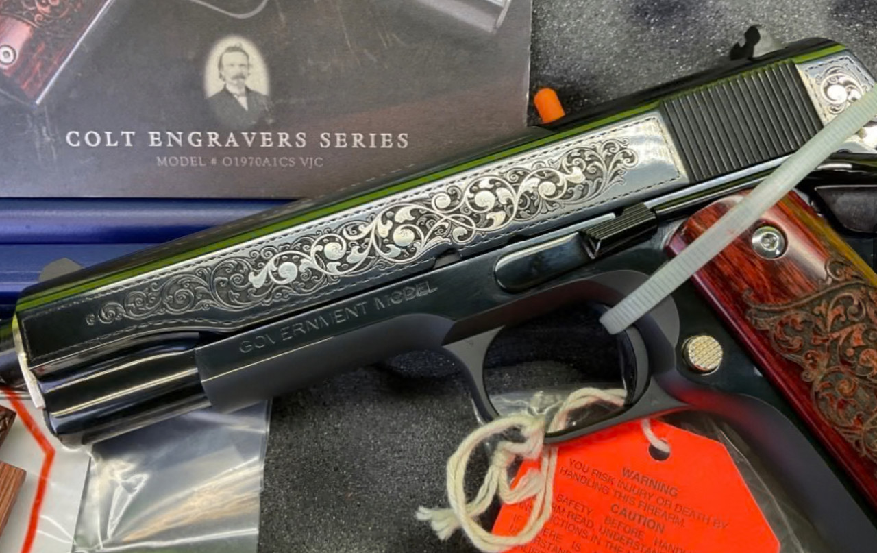 TALO LIMITED ENGRAVED COLT 1911 45ACP 1 OF 500 GUSTAVE YOUNG SERIES