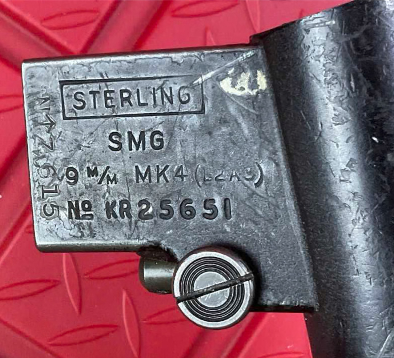 British Sterling Mark MK4 l2A3 Demilled Parts Kit 9MM 9x19 SMG Live Barrel