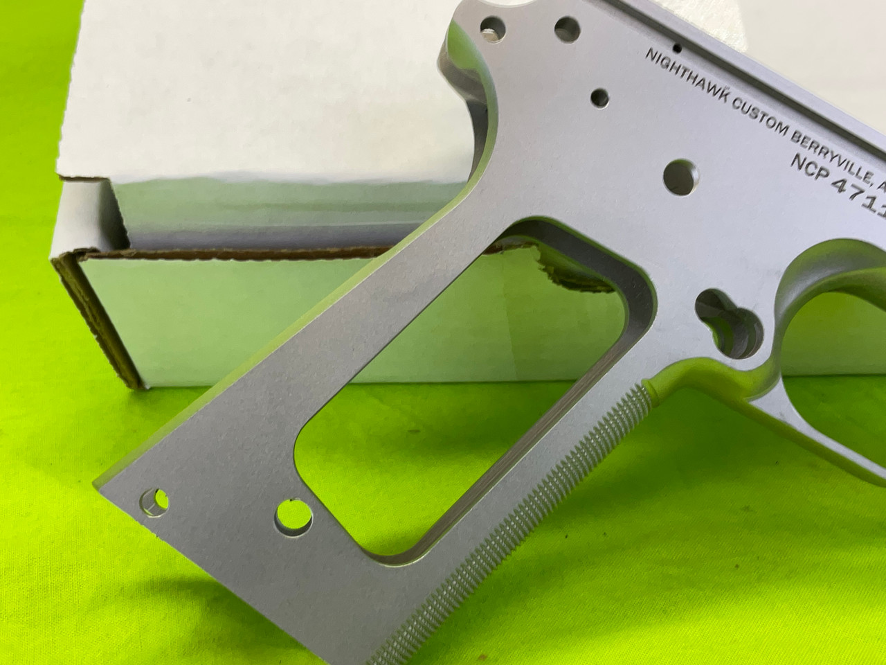 STAINLESS NIGHTHAWK CUSTOM STRIPPED 9MM RECON 1911 FRAME GUNSMITH NHC