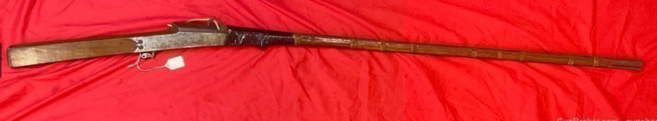 Unknown Foreign Indigenous Match Lock Fusil Musket Fowler 50 Cal Smooth ...