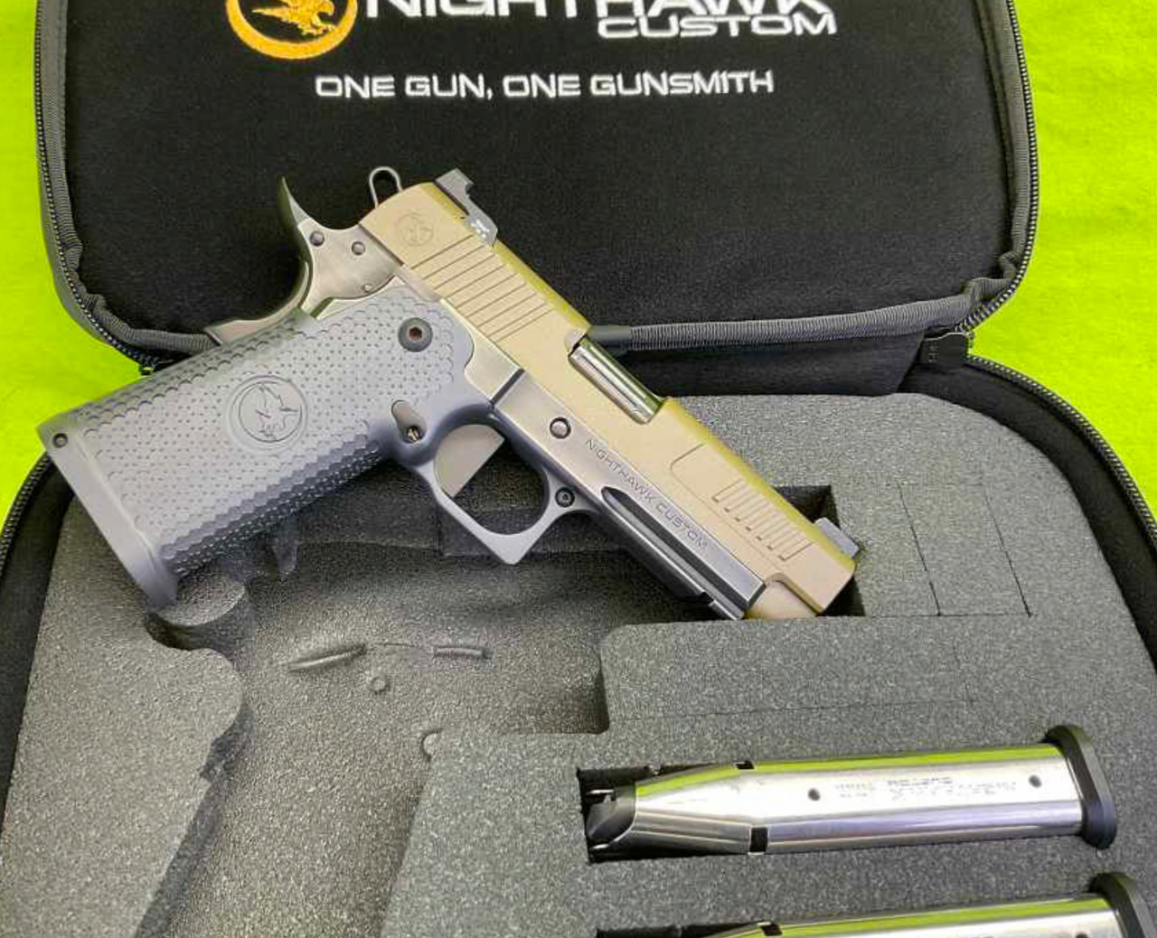 New NIGHTHAWK CUSTOM Delegate 2011 Commander 9MM FDE SANDHAWK Nitride ...