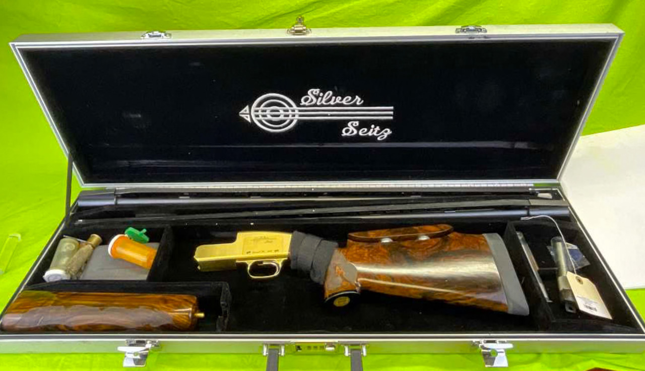 CUSTOM Factory SILVER SEITZ Trap 12 GA 2 Barrel Set Competition Rib