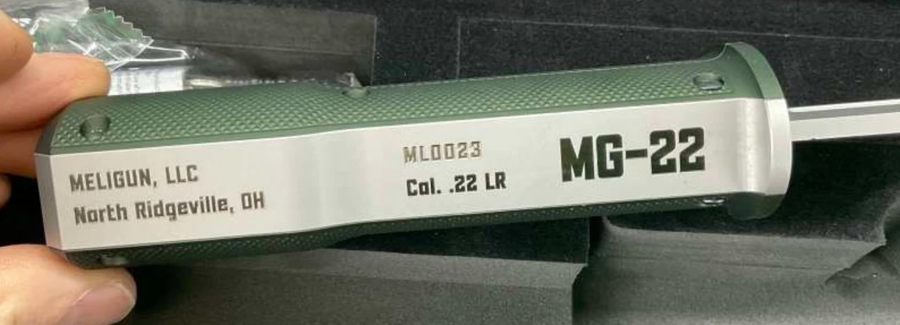 New MELIGUN MG22 Revolver Knife Gun AOW NFA 22 LR Concealed Arsenal OD ...
