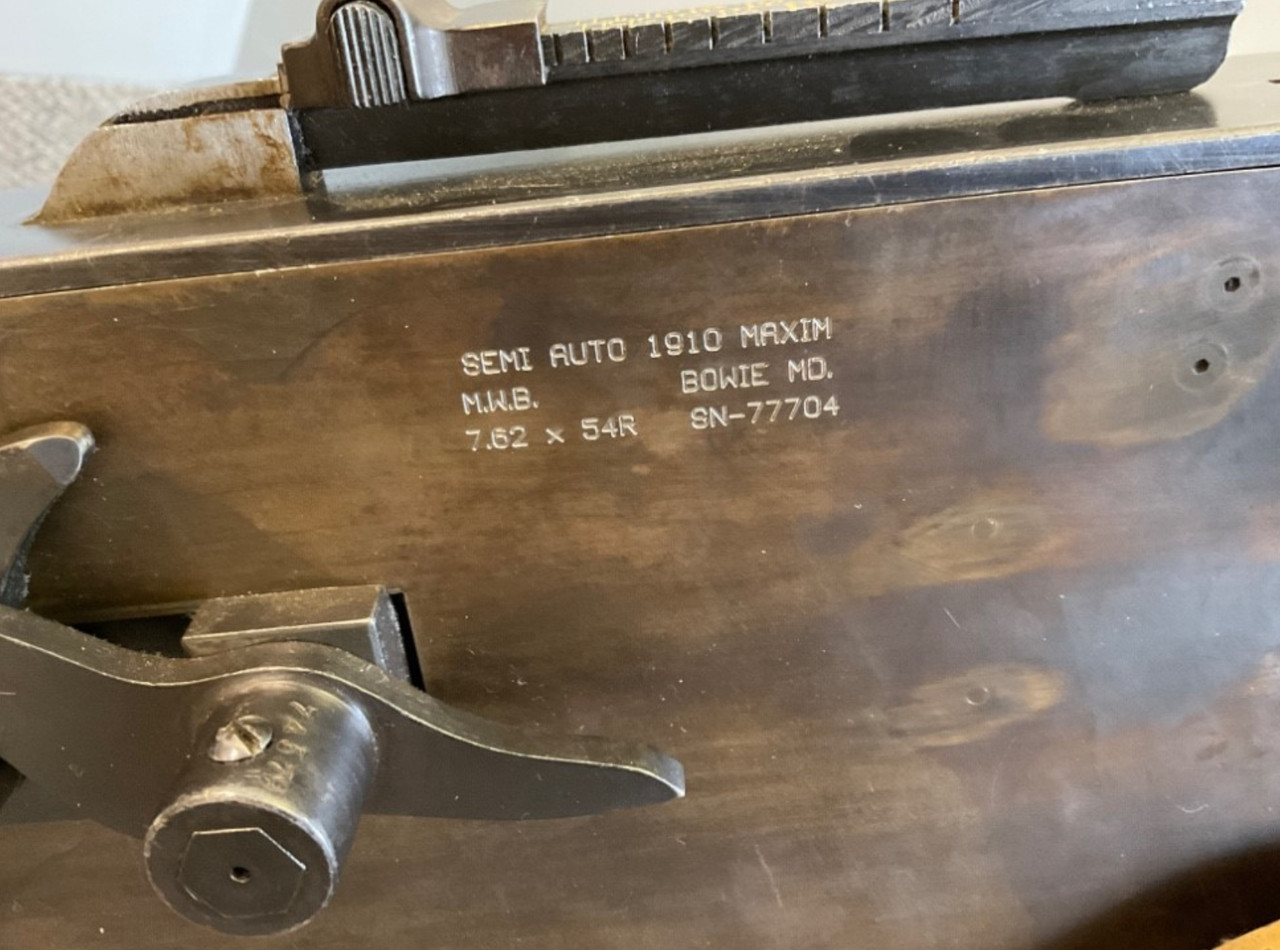 Russian WWII Maxim M1910 7.62x54 Belt Fed Feed Machine Gun Mount Semi Auto