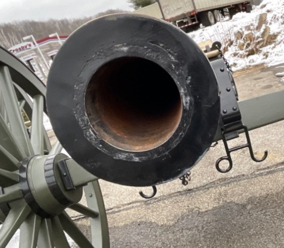 FULL SIZE CIVIL WAR CANNON PAULSON BROTHERS LIMBER CARRIAGE CSA GAR ...