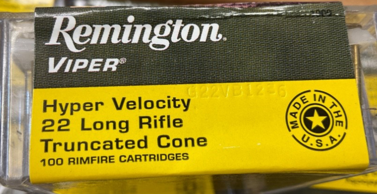 REMINGTON VIPER 22LR 100 ROUND HYPER VELOCITY NOS .22 LR