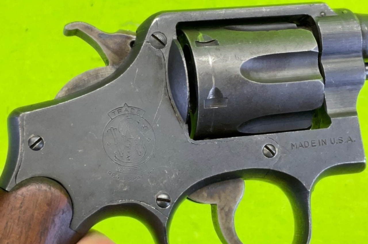 SMITH & WESSON VICTORY 38 Special S&W US PROPERTY GHD UNIT RACK MARK WWII