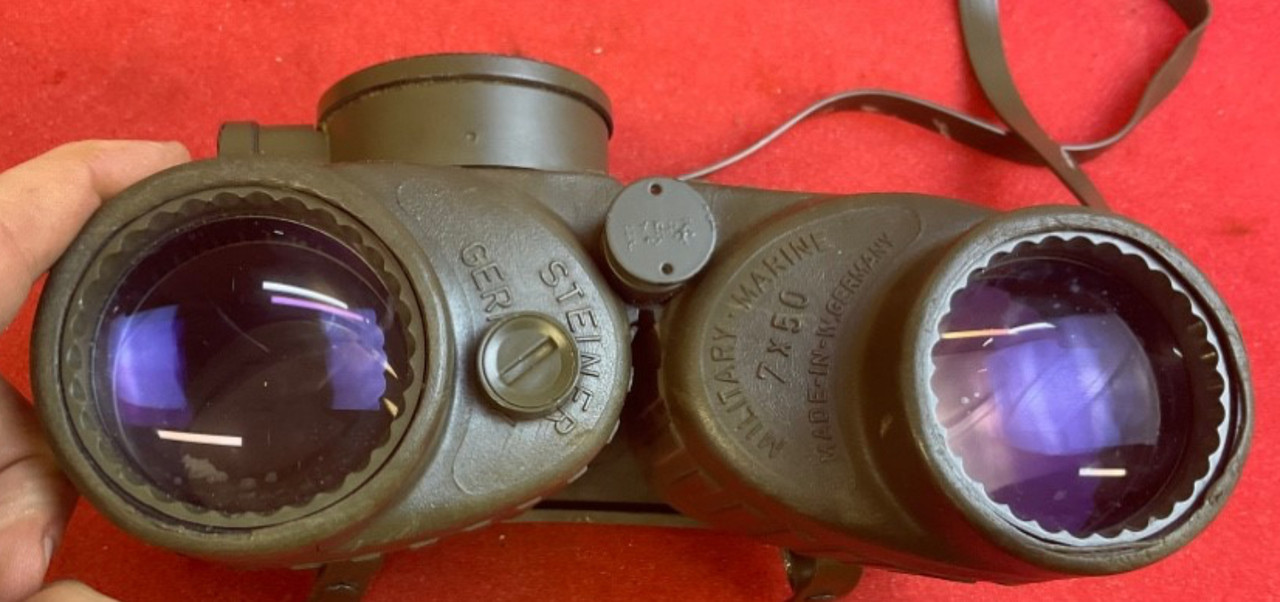 West German Steiner MILITARY Commander RS 2000 7x50 Green Binocular Compass