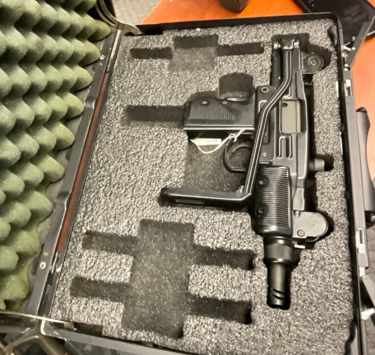 RARE MINI UZI 9MM SMG CONCEALED BRIEFCASE PREBAN FACTORY Secret Service ...