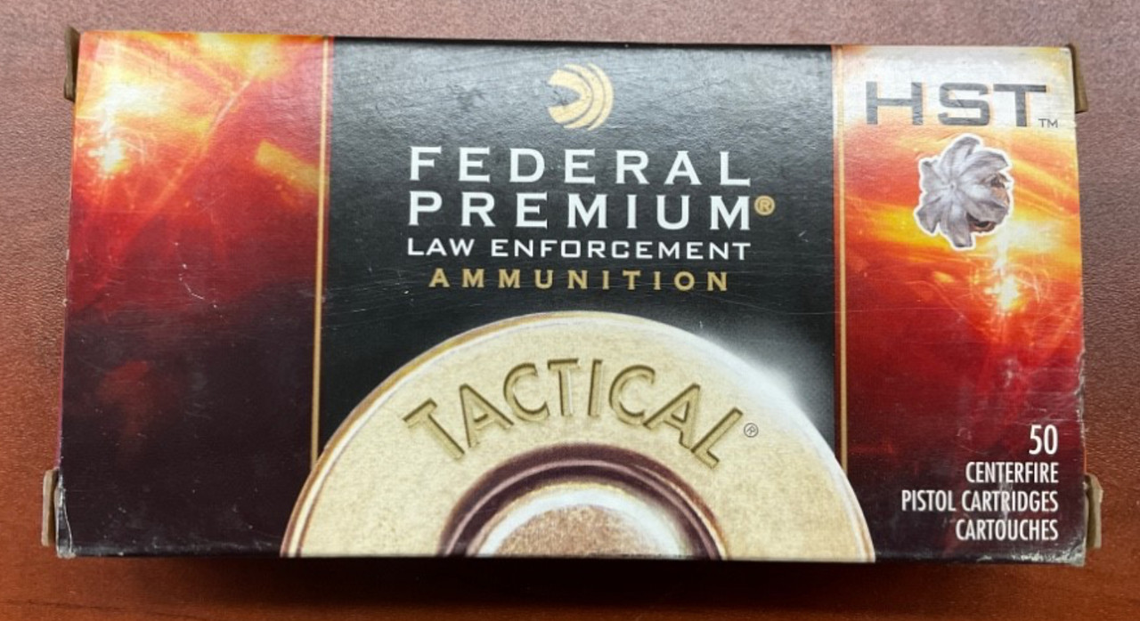 FEDERAL PREMIUM TACTICAL 45 ACP Auto +P 50 Rounds HST POLICE Plus 230 Grain