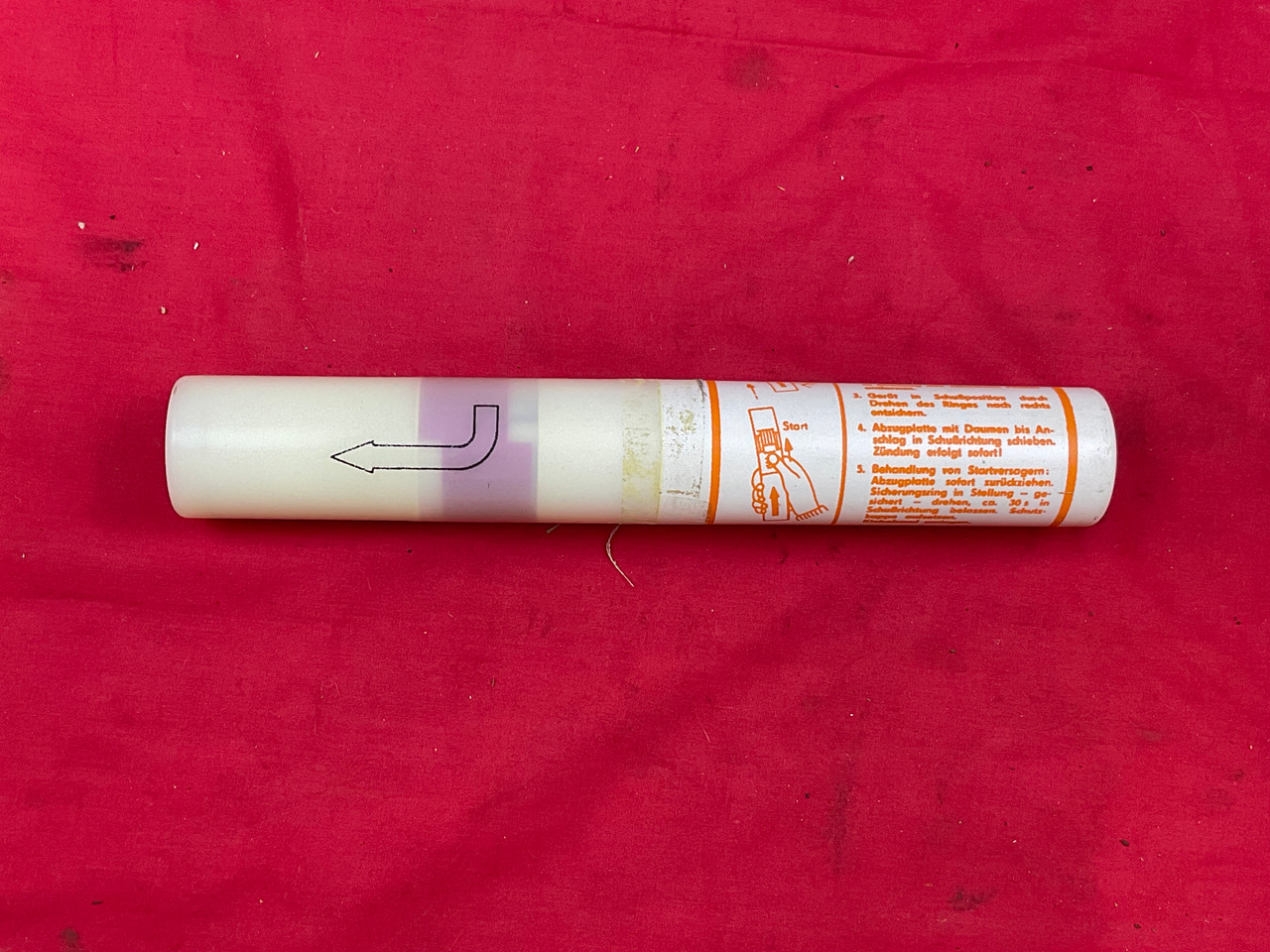 Vintage East West German Hand Held Signal Flare Model 250 MFG 1989 Combloc