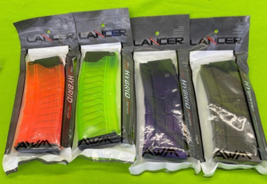 LANCER HYBRID TRANSLUCENT Mag Lot Green Orange Purple FDE 30 5.56 223 ...