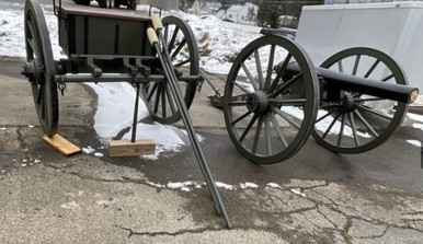 FULL SIZE CIVIL WAR CANNON PAULSON BROTHERS LIMBER CARRIAGE CSA GAR ...