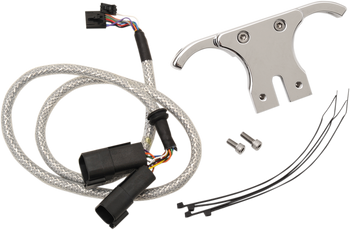 Dakota Digital - Chrome Handlebar Clamp Mount with T-Bar Drag Bar ...
