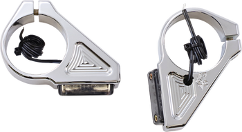 Joker Machine - Turn Signal - 41 mm - Amber - Chrome - Fork Mount Turn ...