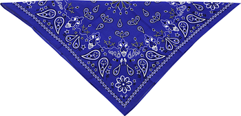 Zan Headgear - Paisley Cotton Bandana - Navy - Paisley Cotton Bandana ...