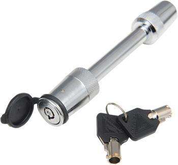 Trimax - Receiver Lock - With Key - 1/2" - Chrome - Machined Hardened ...