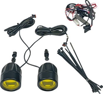 Custom Dynamics - Fog Light - Black - Yellow Lens - Universal - ProBEAM ...
