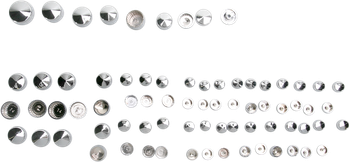 Drag Specialties - Bolt Covers - Chrome - Bolt Cover Standard Kit ...